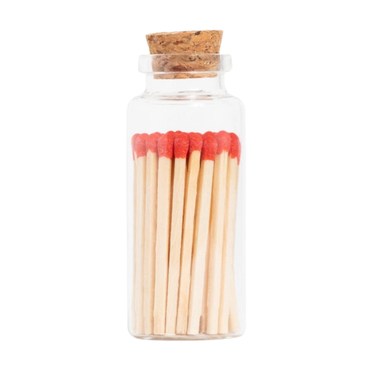 Cherry Red Matches In Mini Apothecary Jar – Rare Assembly